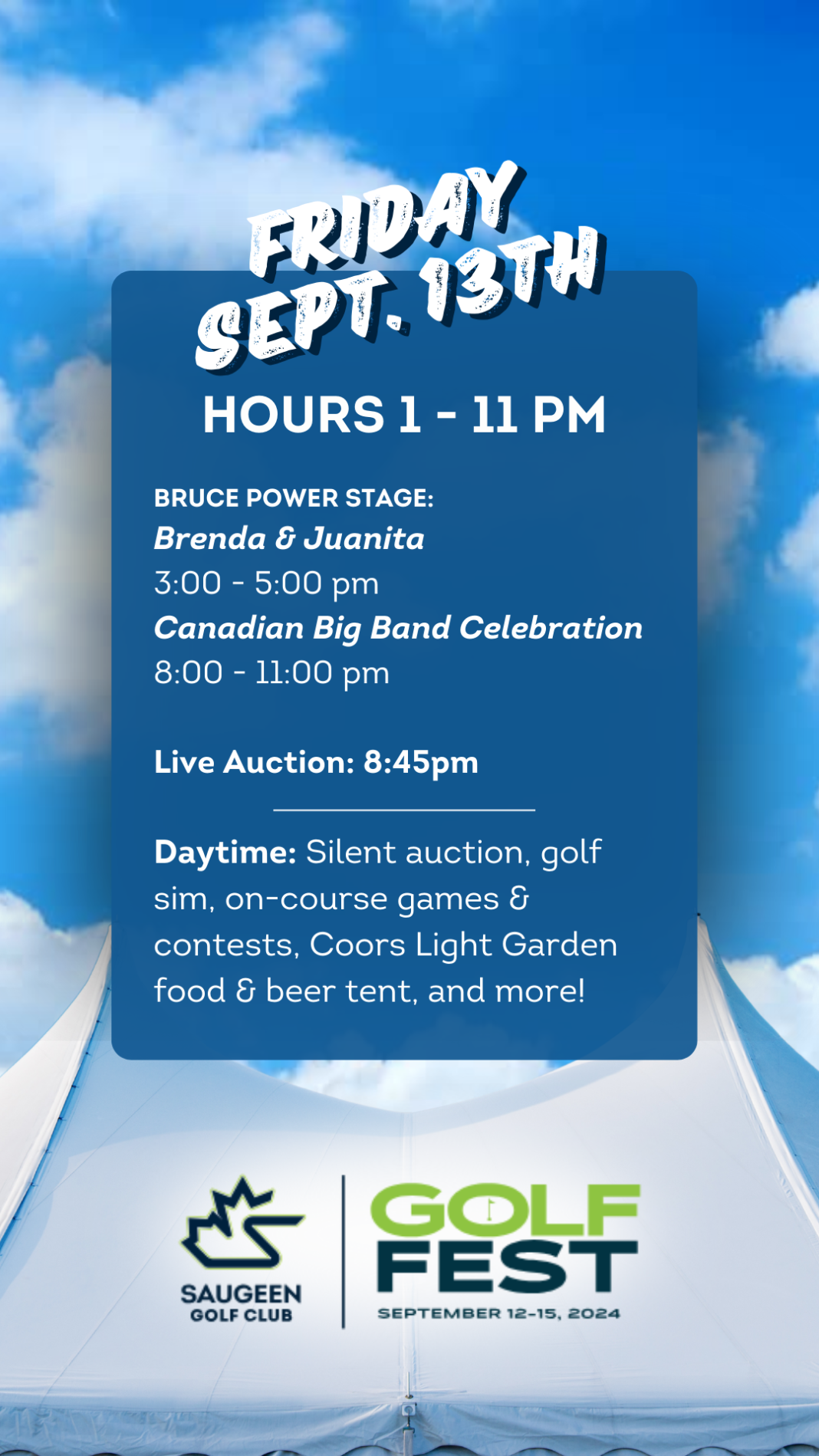Friday a big day at Golf Fest with fun activities and entertainment ...